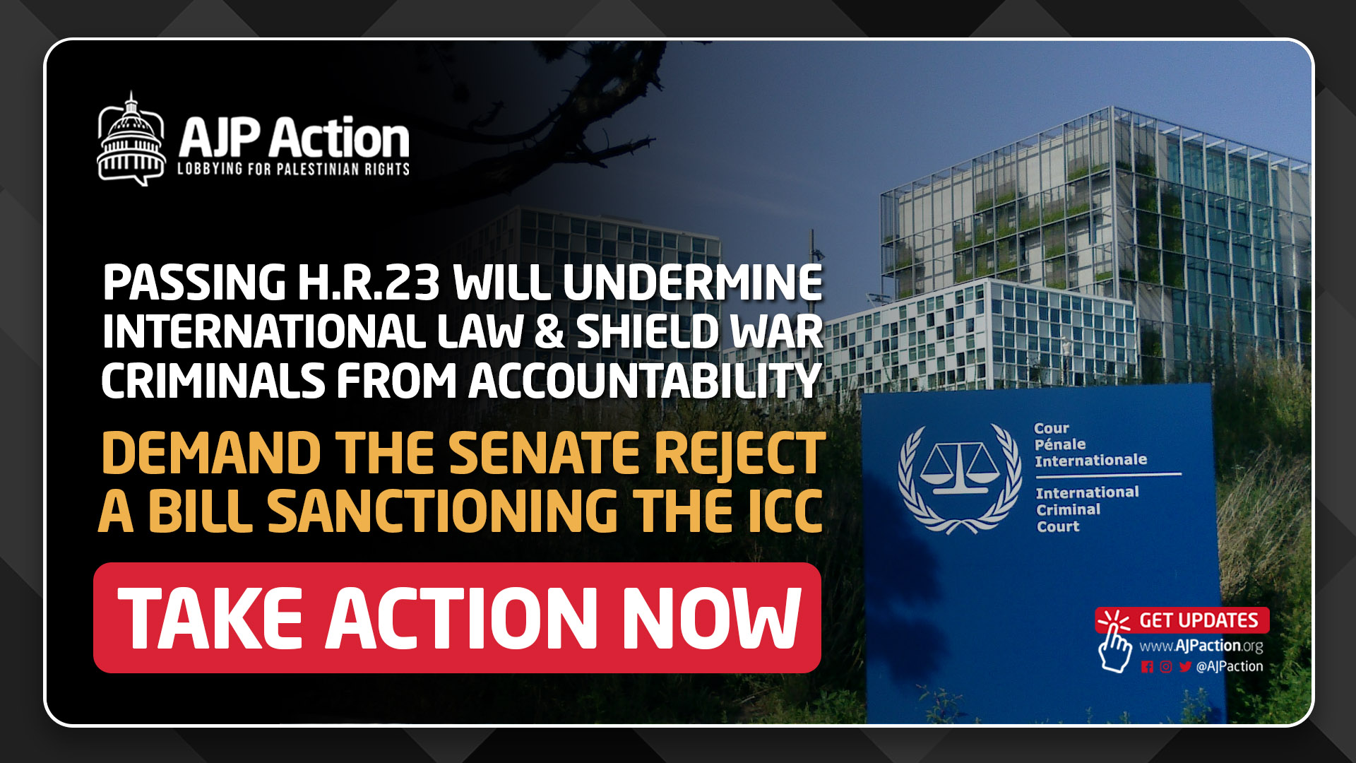 URGENT: Demand the Senate Reject a Bill Sanctioning the ICC