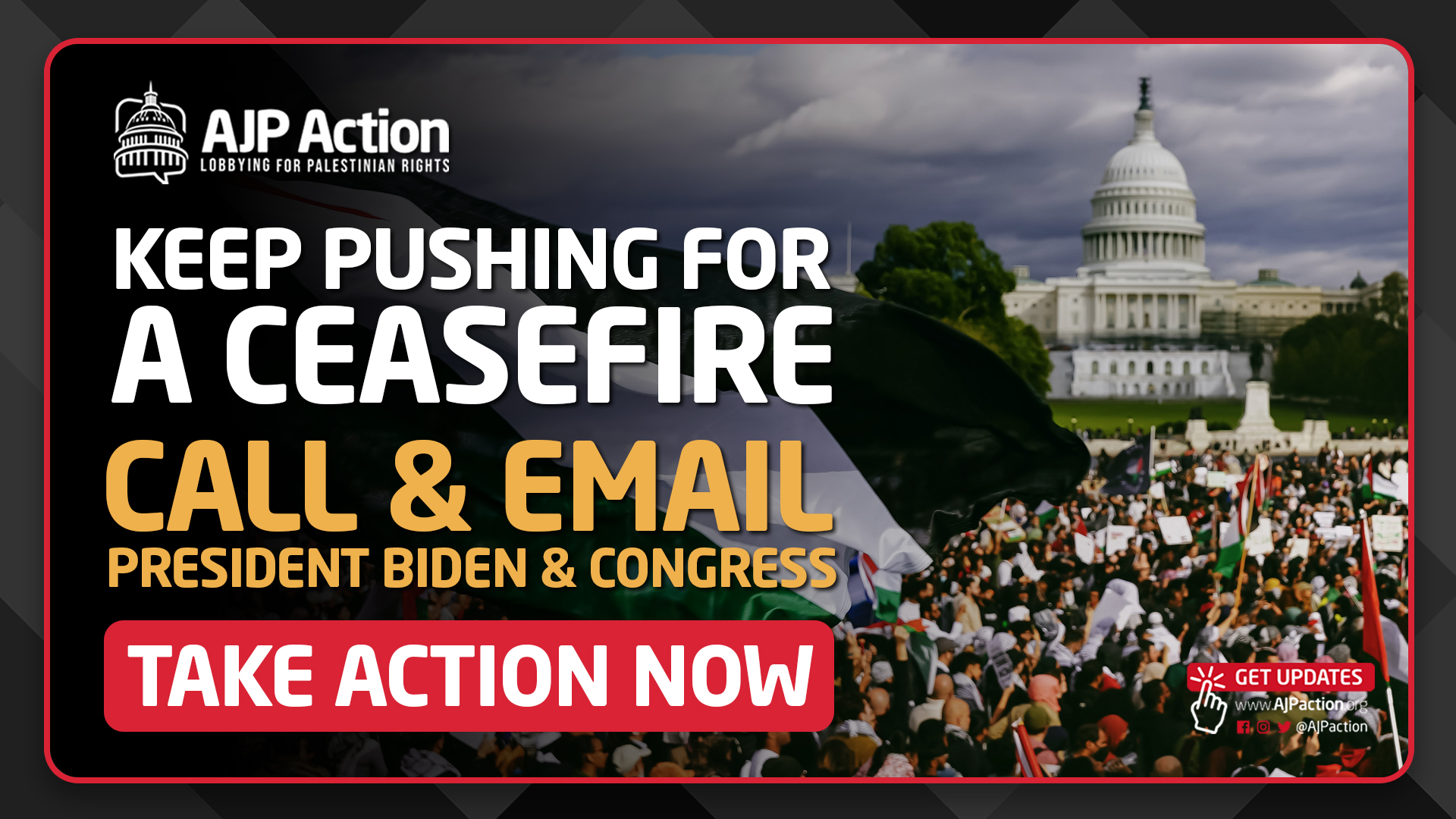 🏼 Keep Pushing For a Ceasefire: Call & Contact President Biden & Congress